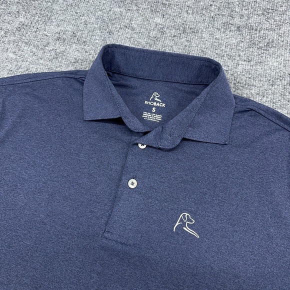 Rhoback | Shirts | Rhoback Golf Polo Mens S Navy Blue Performance ...